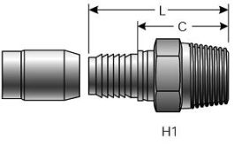 Gates 12C14-12MP-SS - G40100-1212S Coupling