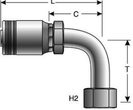 Gates 24GSM-24FJX90M - G24180-2424 Coupling