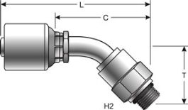 Gates 6G-6MBX45 - G25126-0606 Coupling