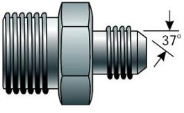 Gates 8MDH-6MJ - G63650-0806 Hydraulic Hose Adapter