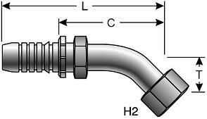 Gates 12GS-12FMX45-032 - G20145-1212 Coupling