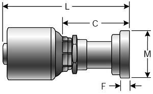 Gates 16G-16FL - G25300-1616 Coupling