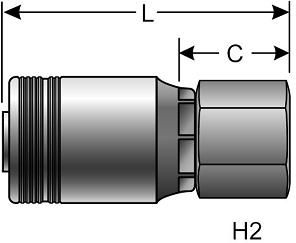 Gates 24GSM-24FBSPORX - G24830-2424 Coupling