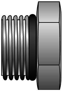 Gates 8MB-PLUG - G60250-0008 Hydraulic Hose Adapter